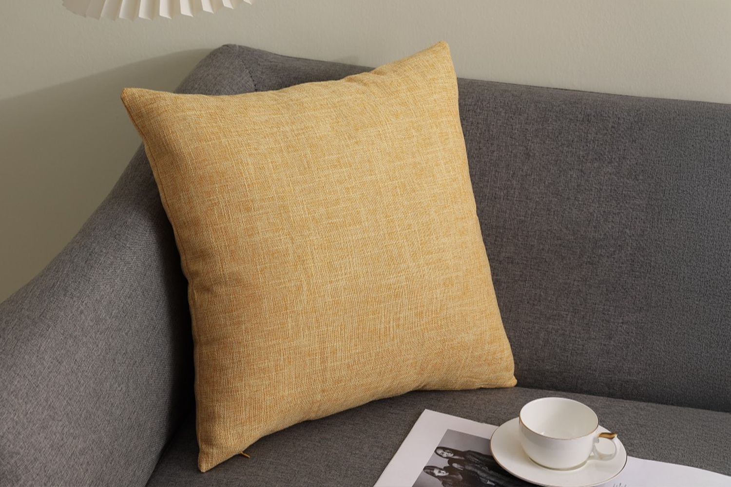COLOURFUL Linen Cushion with Inner (45cm x 45cm)