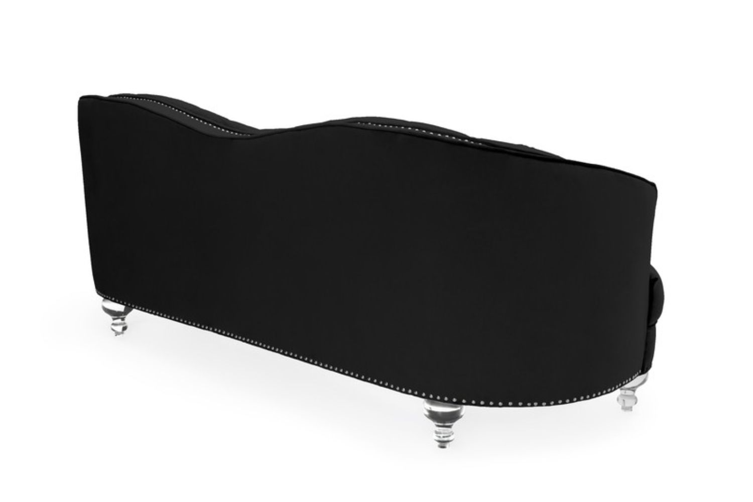 [FLOOR MODEL CLEARANCE] ALINA 3-Seater Velvet Curved Sofa with Cushion ...