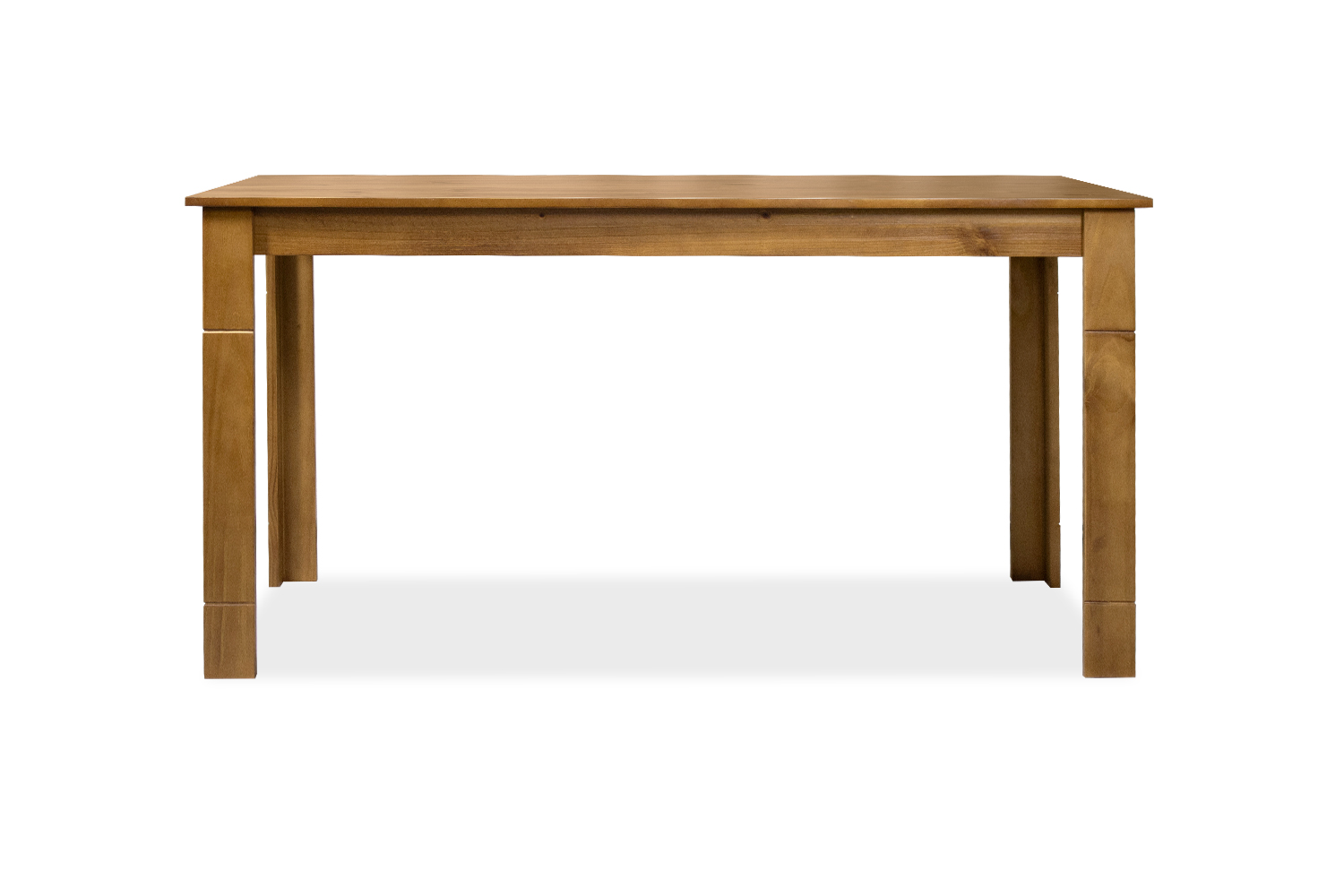 BAYARD 150 Solid Pine Wood Dining Table (Light Walnut)