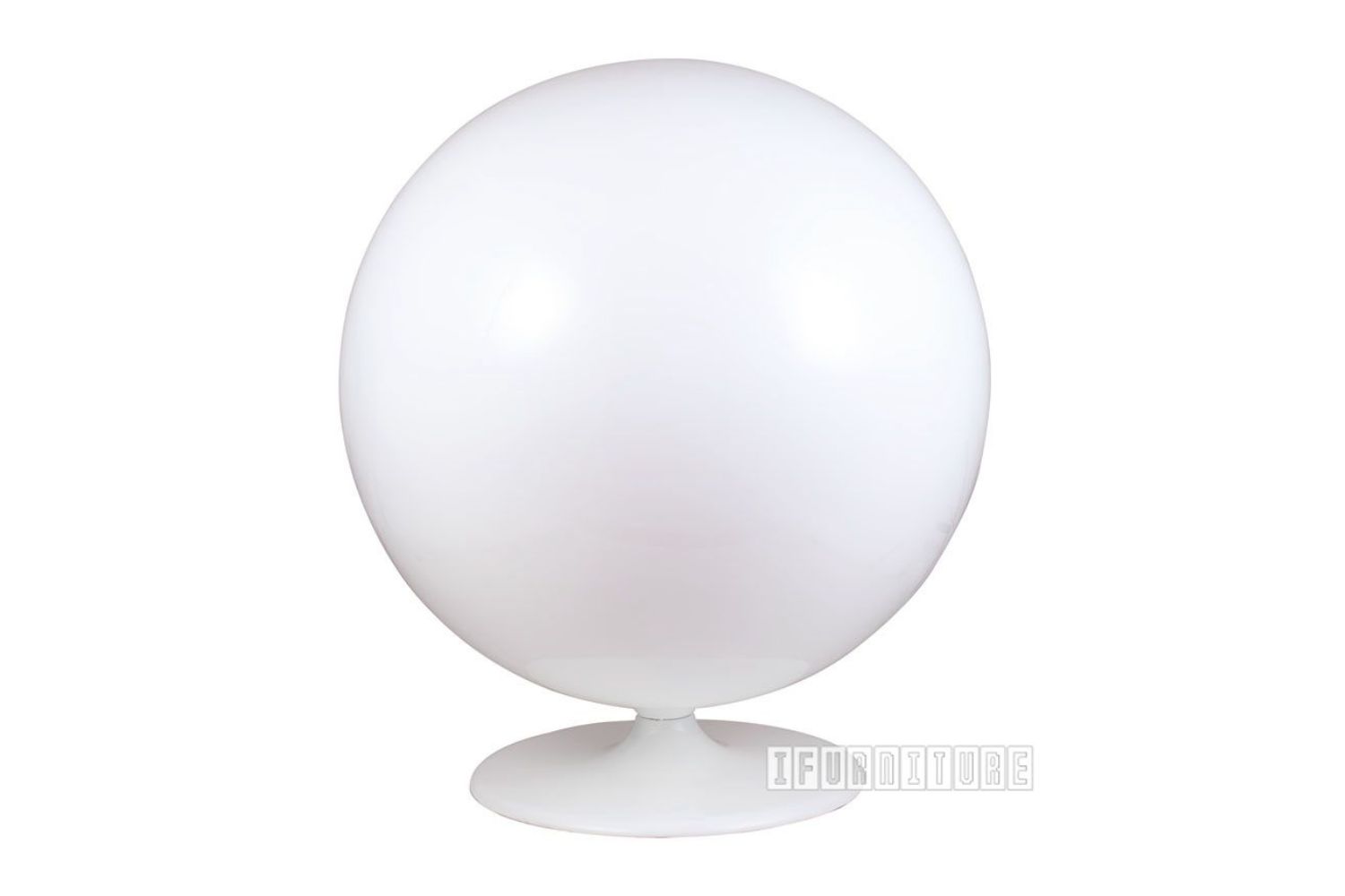 REPLICA Fiber Glass & Cashmere BALL Chair (White Shell with Black ...