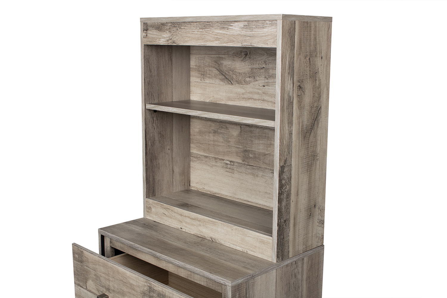 AGILENT Storage Bed Frame with Built-in Shelves Combo Set in Queen Size