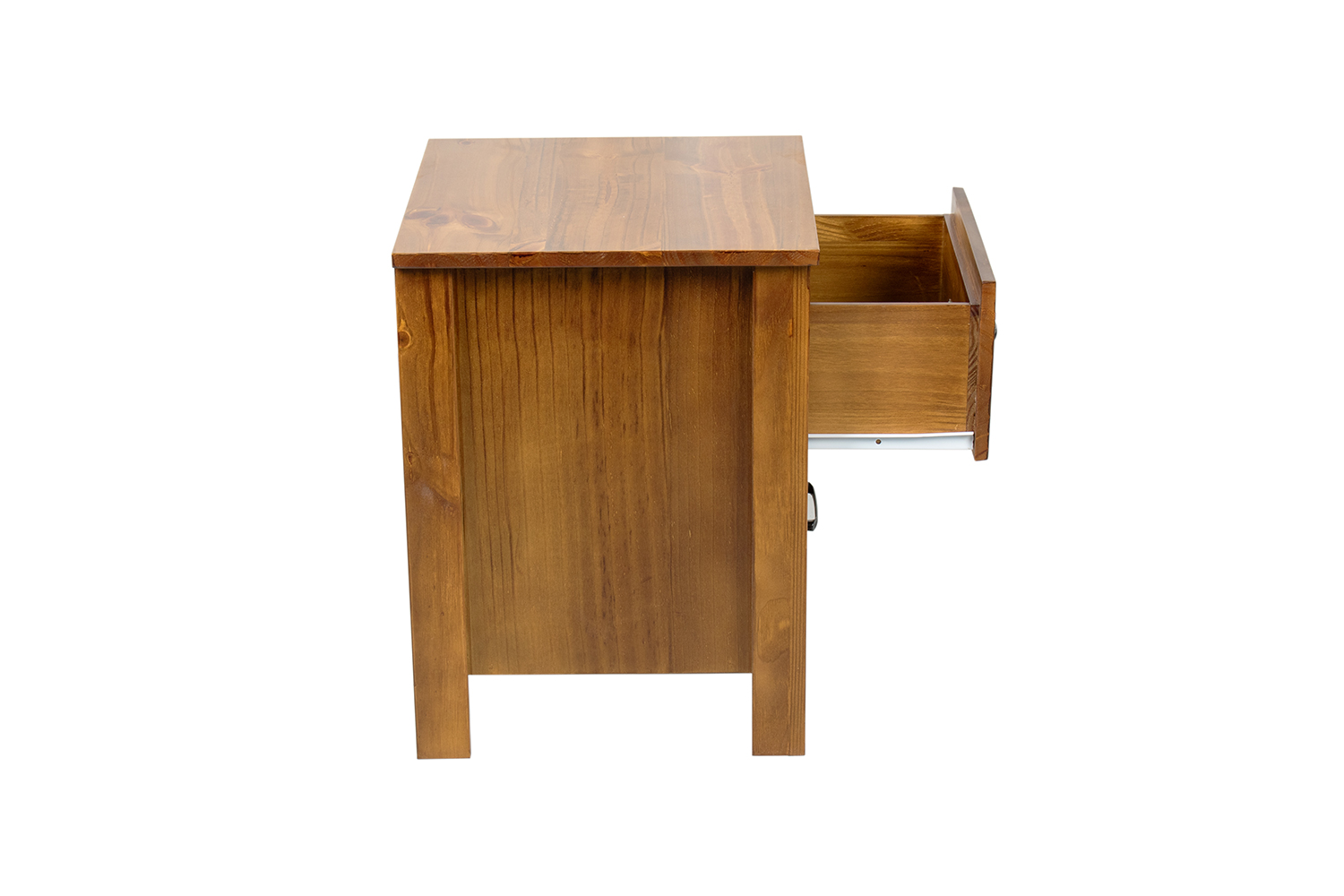 BAYARD 2-Drawer Solid Pine Wood Bedside Table