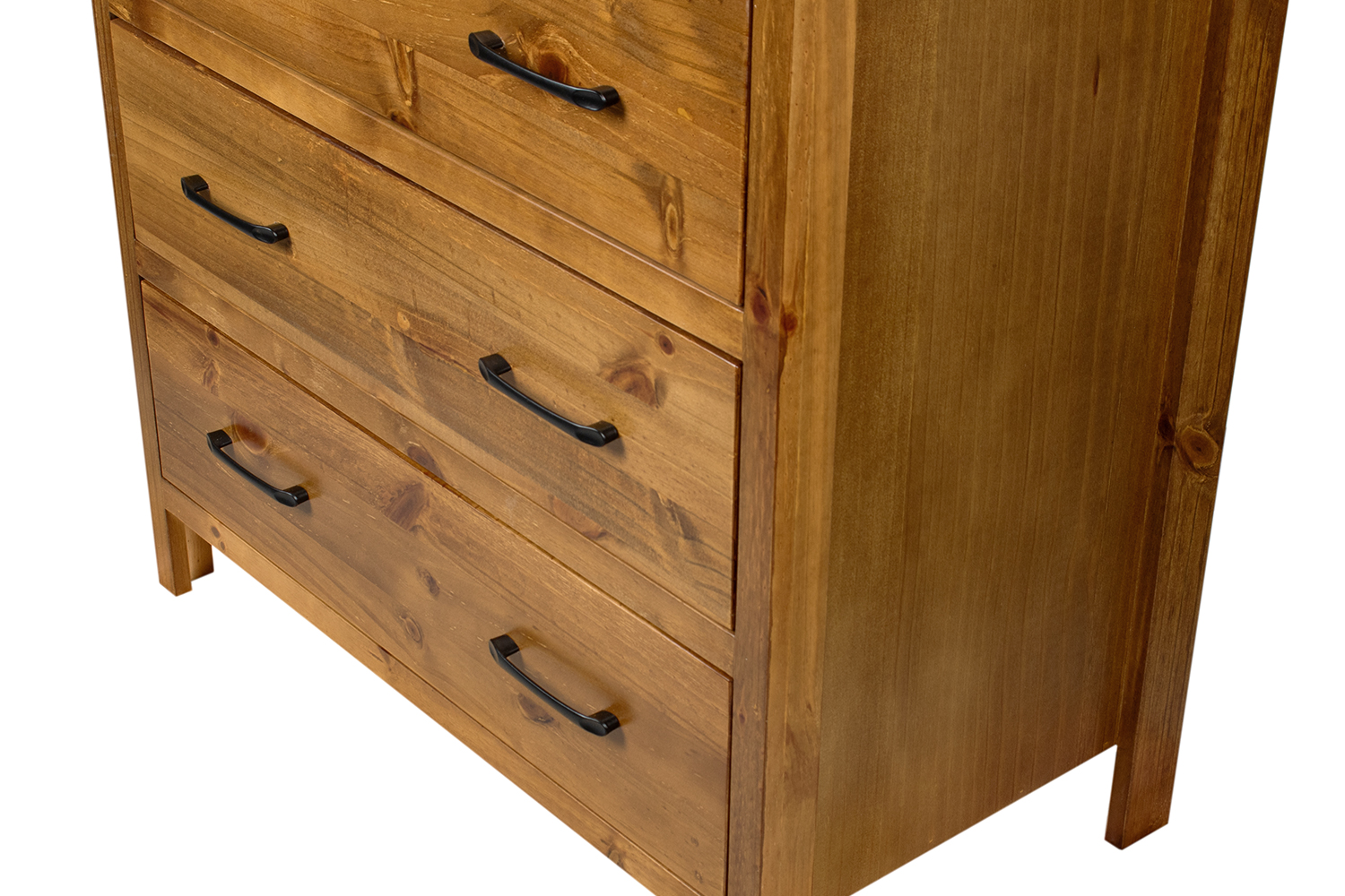 BAYARD 5-Drawer Solid Pine Wood Tallboy
