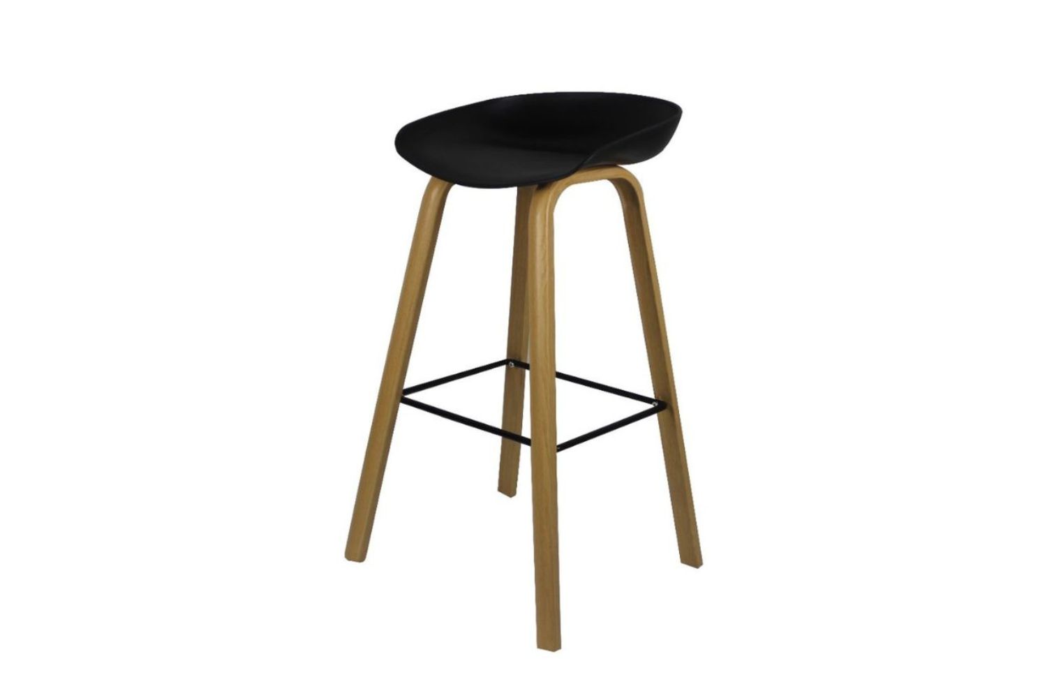 PURCH H75 Barstool Metal Legs (Black) - 4 Chairs in 1 Carton