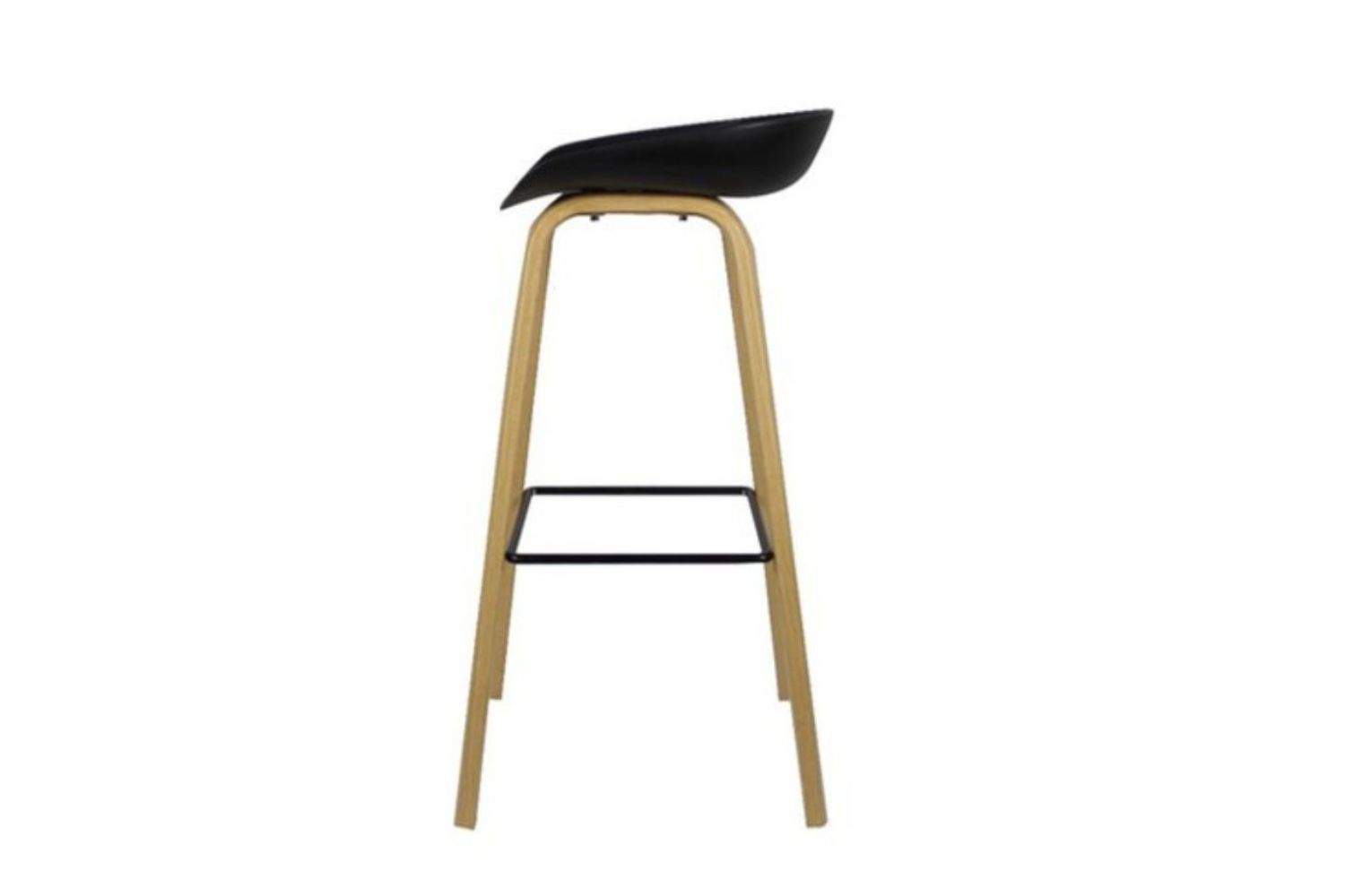 PURCH H75 Barstool Metal Legs (Black) - 4 Chairs in 1 Carton
