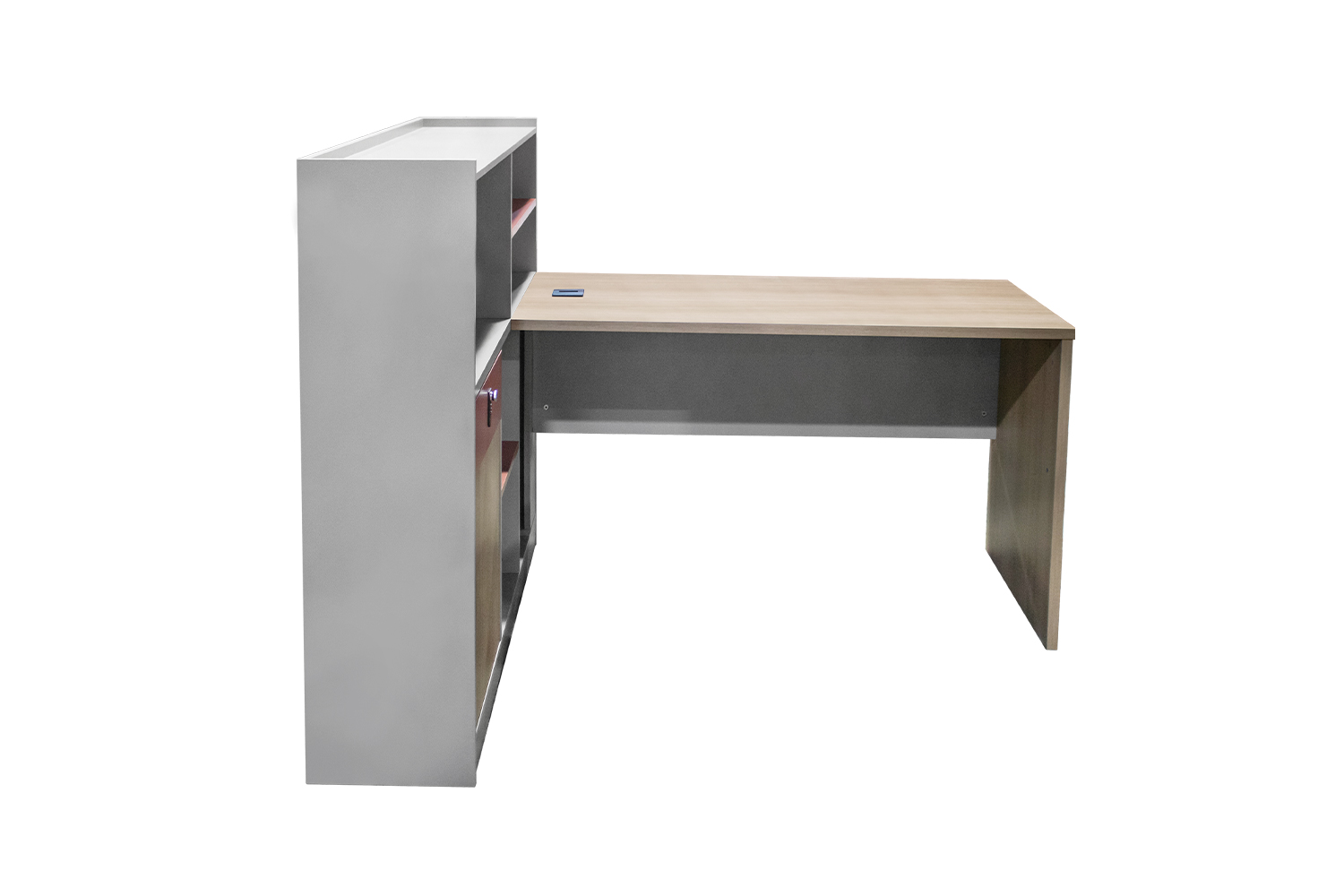 FOCUS 150 Office System 1-Seater L Shape Desk with Cabinet