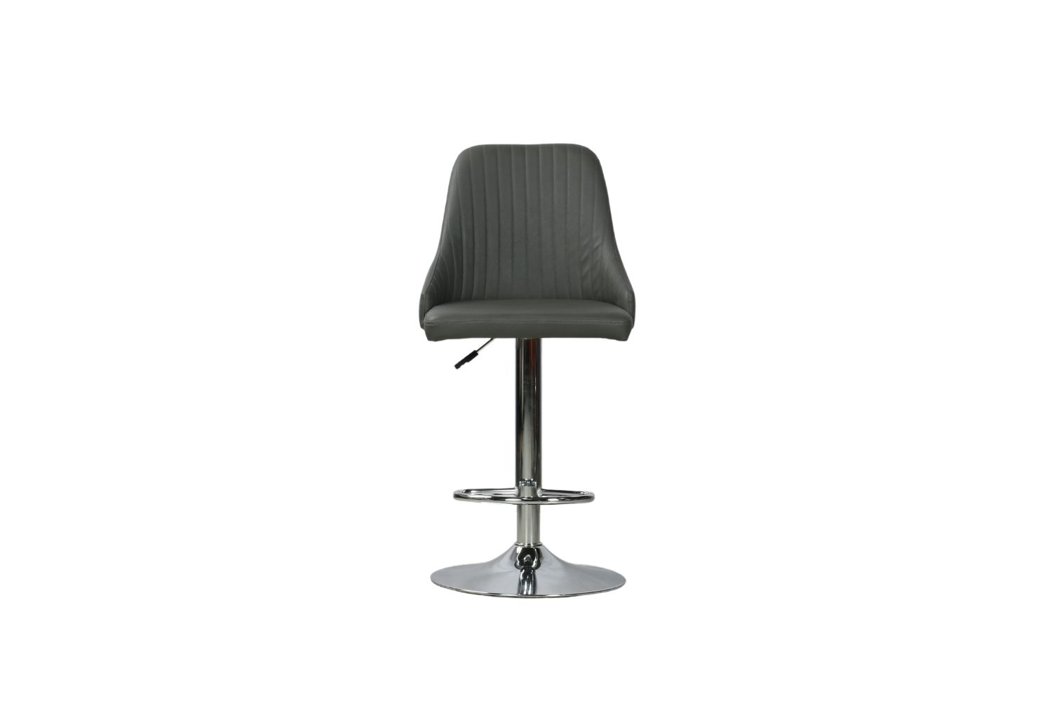 LIZ Adjustable Swivel Gas Lift Bar Stool (Dark Grey)