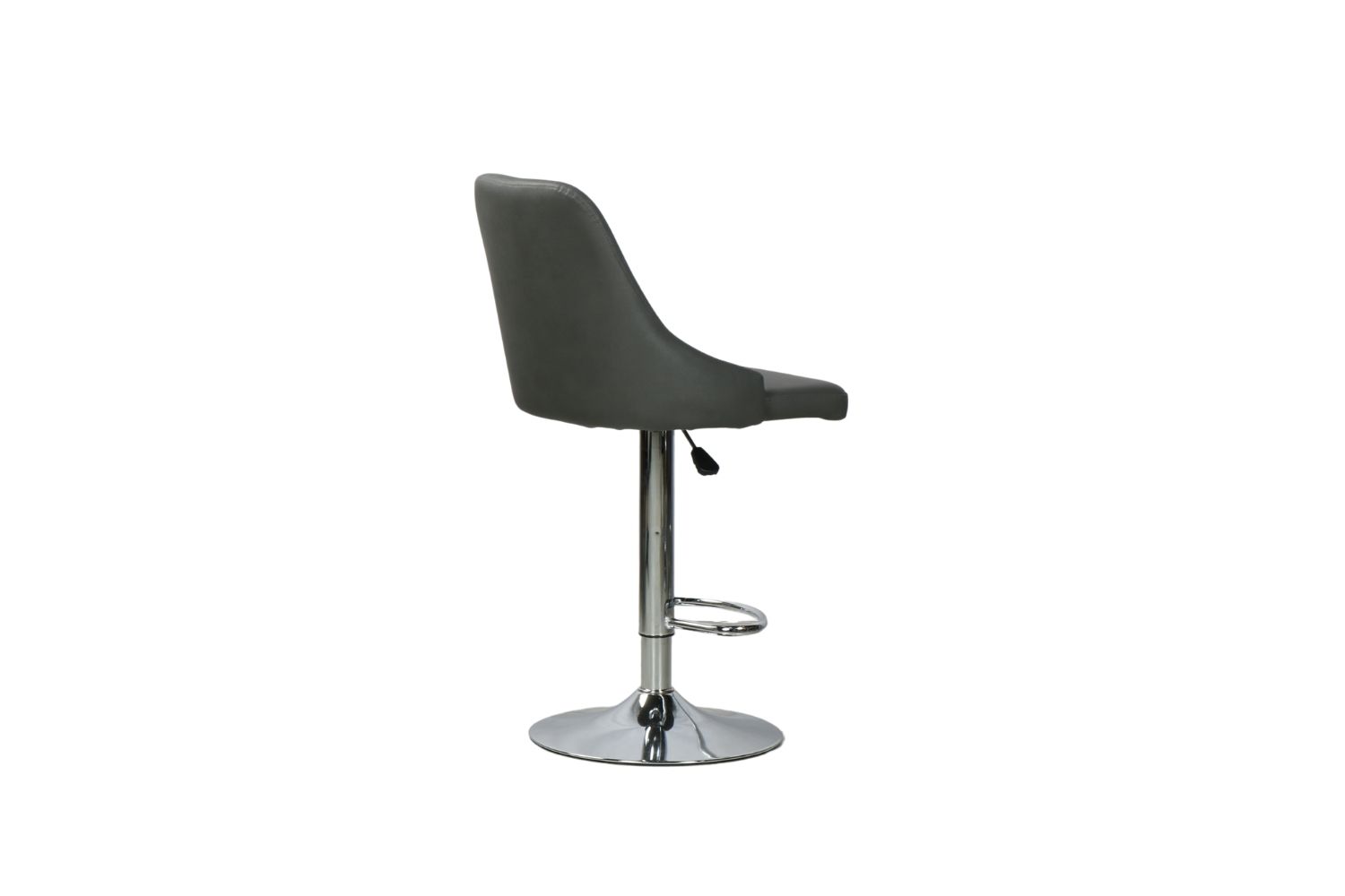 LIZ Adjustable Swivel Gas Lift Bar Stool (Dark Grey)