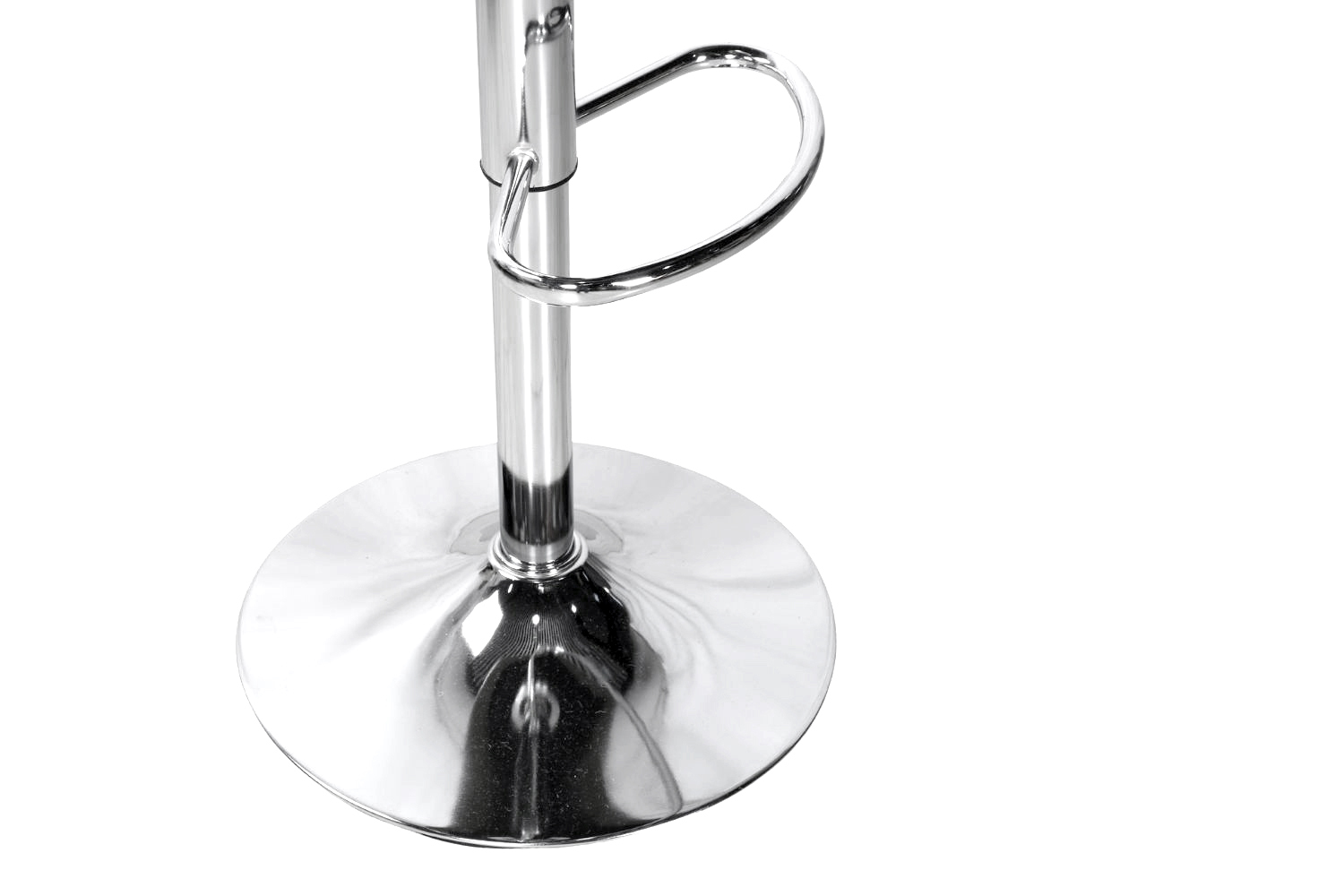 LIZ Adjustable Swivel Gas Lift Bar Stool (White)