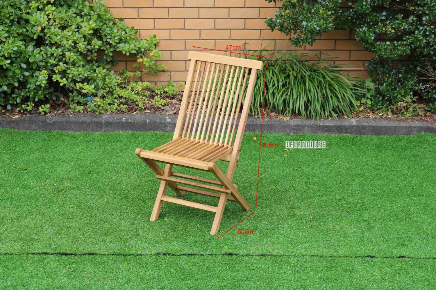 BALI Solid Teak Wood Foldable Outdoor Dining Chair