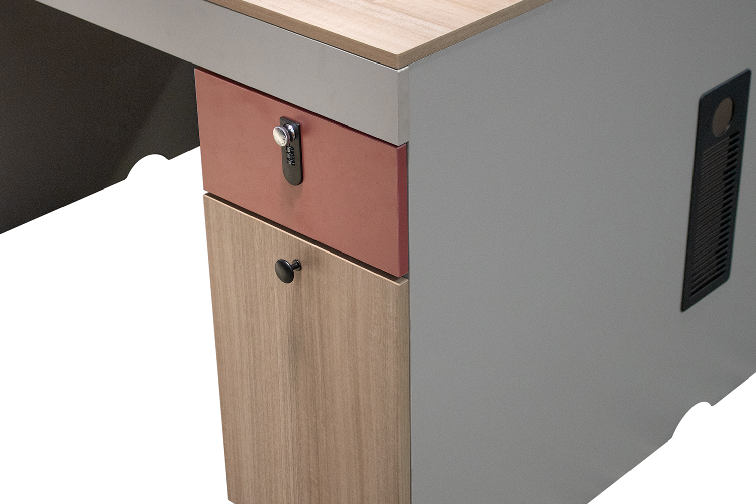 FOCUS 240 Office System 4-Seater Desk with Cabinets