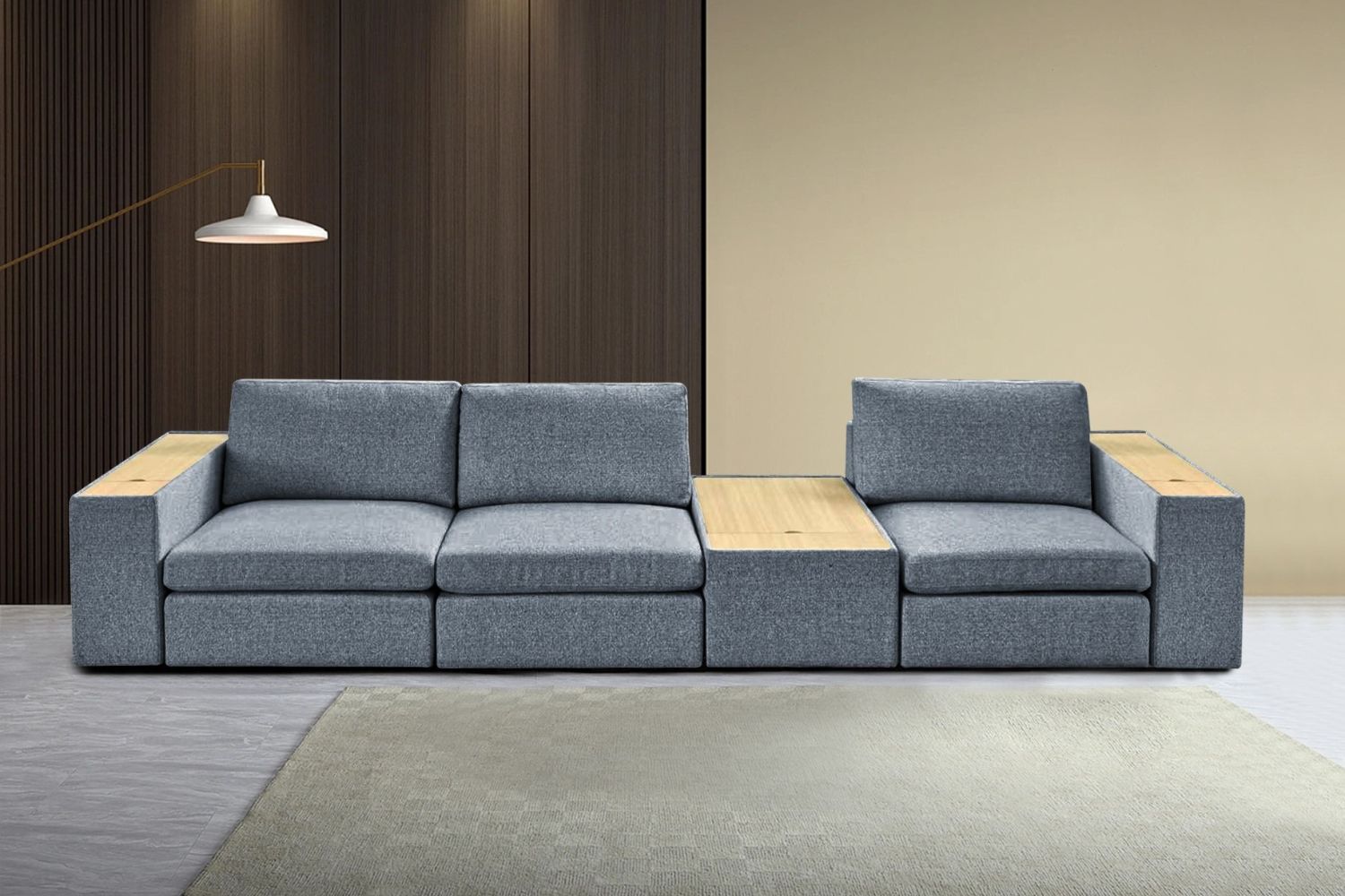 DYNASTY Modular Corner Sofa Set (Sage)