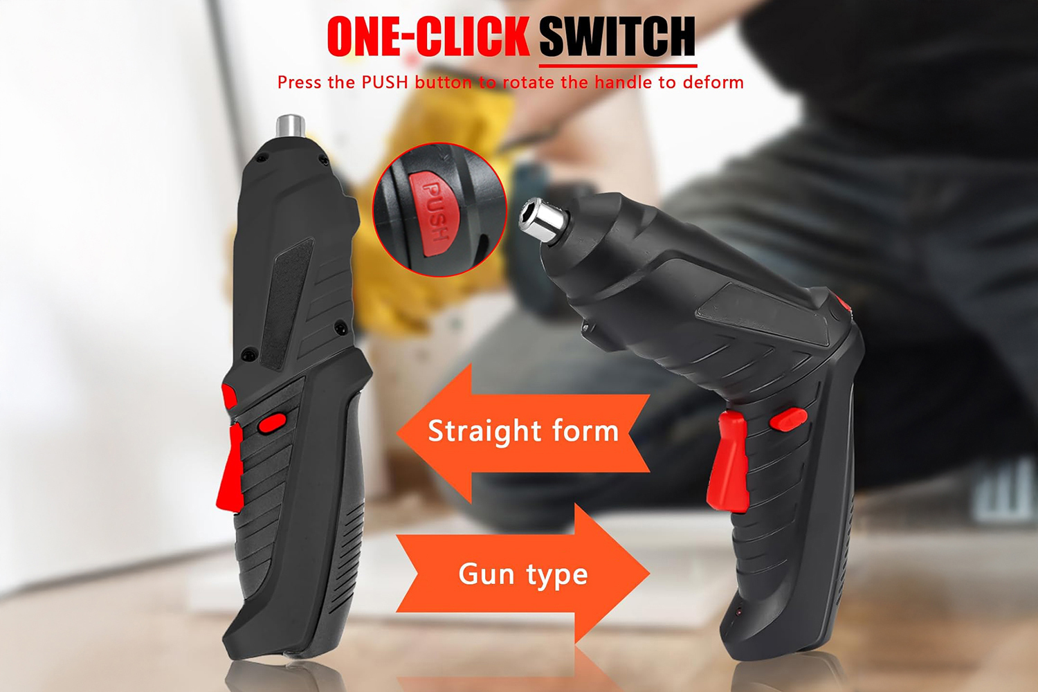 47-in-1 Portable Electric Screwdriver Set with USB