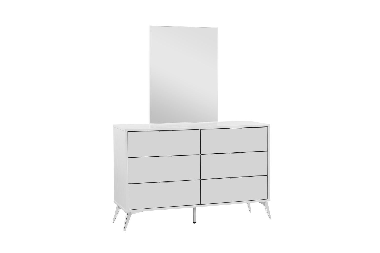 BRAYA 6-Drawer Dresser with Mirror