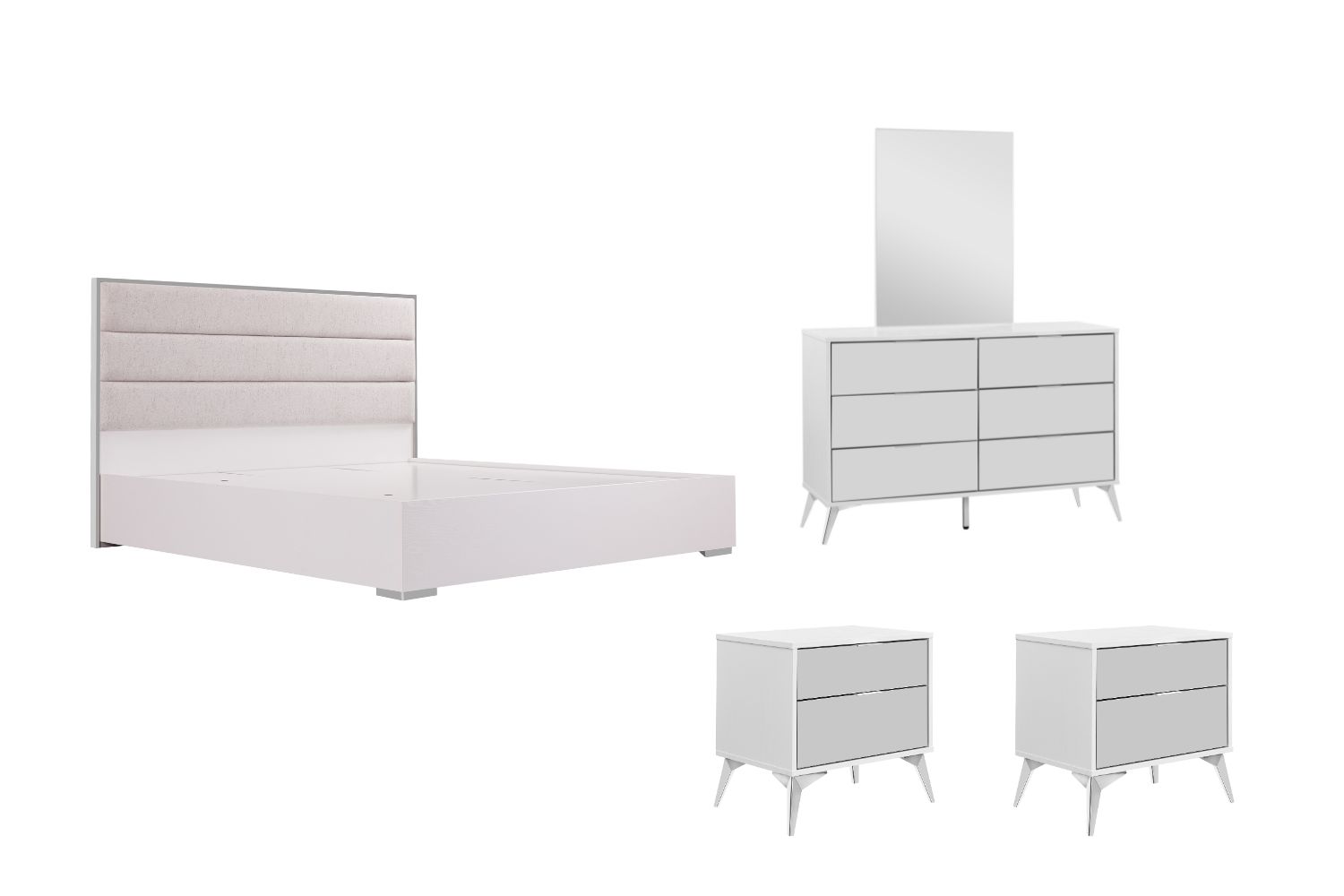BRAYA 4PC/5PC/6PC Bedroom Combo in Queen Size