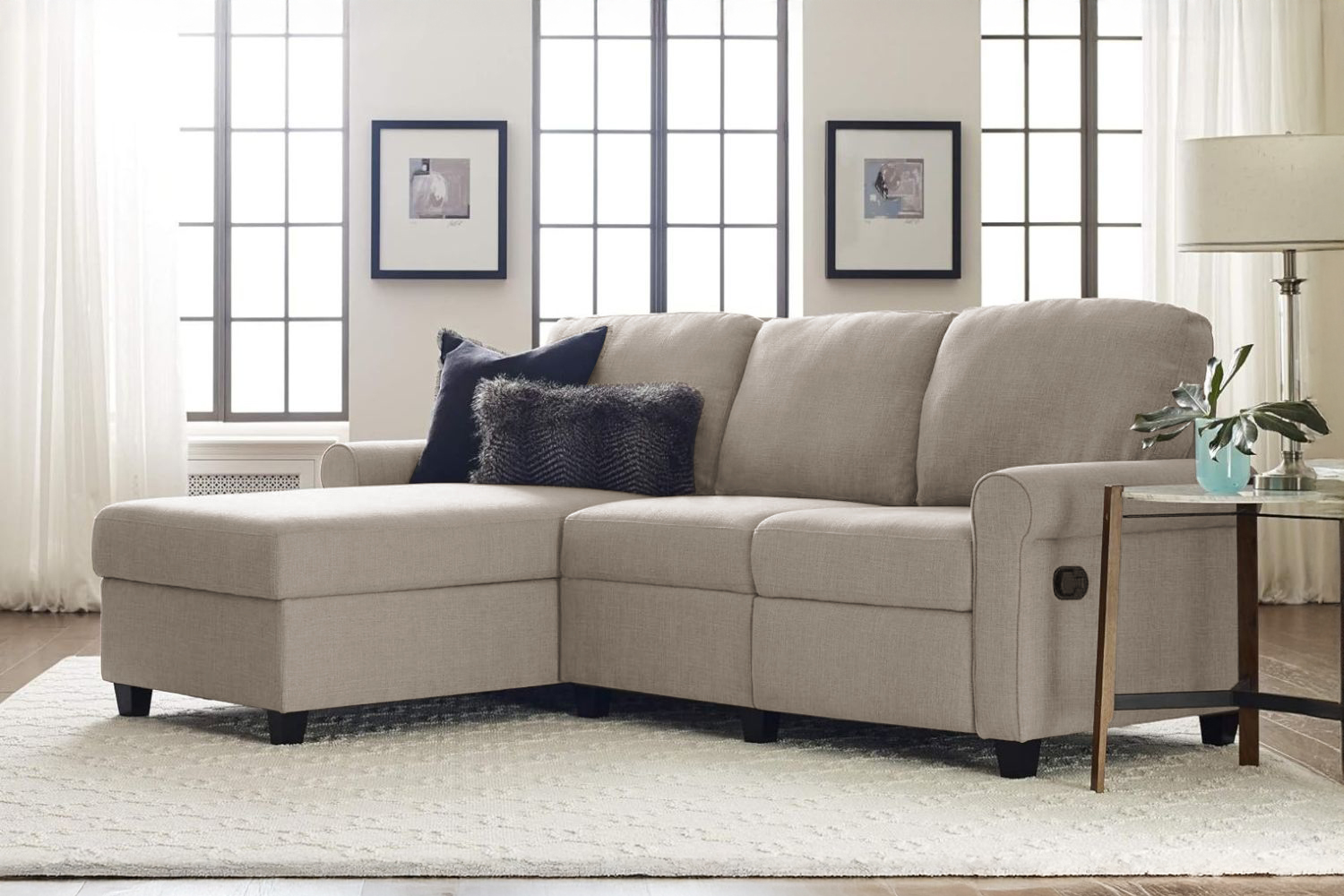ORIANA Fabric Sectional Sofa