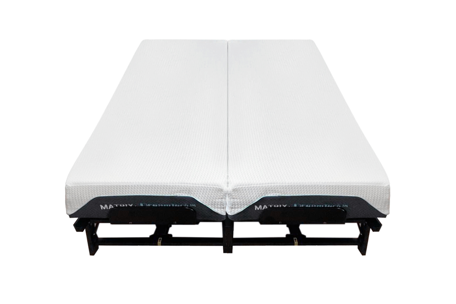 MATRIX Split Adjustable Bed Base with 2PC Memory Foam Mattresses Combo ...