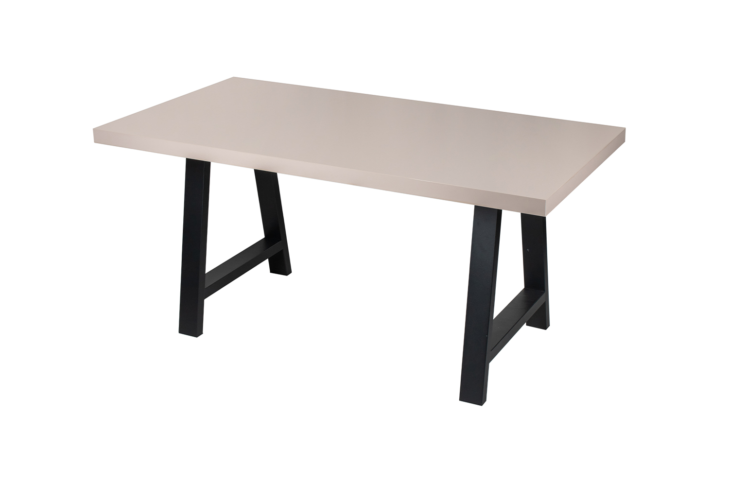 SYNERGYPLUS Dining Table with A-Frame Metal Legs (Champagne) - 200x100
