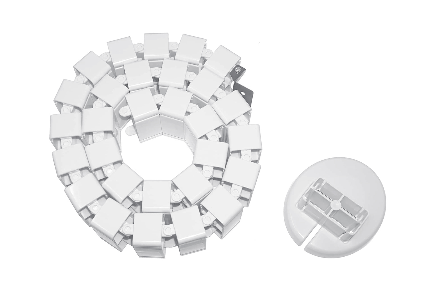 EVIS 128cm Snake Cable Management Spine Conduit (White)