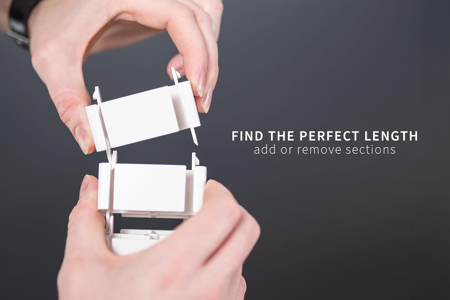 EVIS 128cm Snake Cable Management Spine Conduit (White)