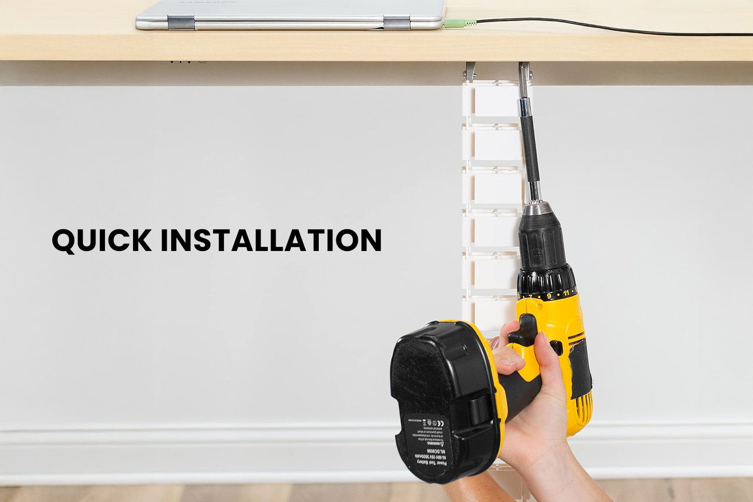 EVIS 128cm Snake Cable Management Spine Conduit (White)