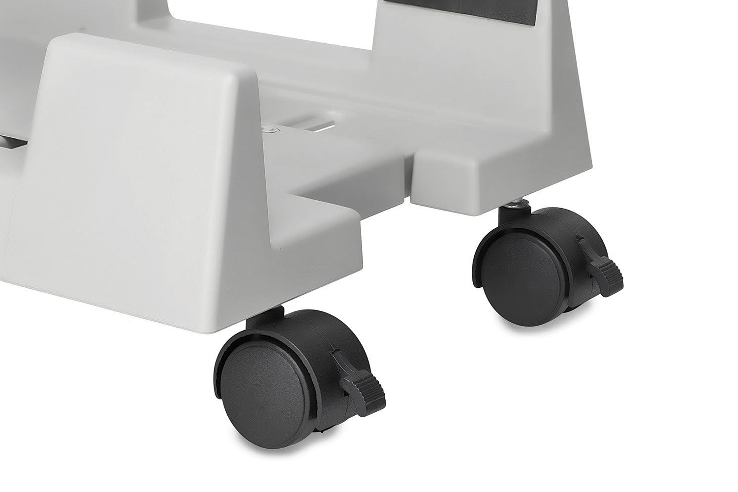 LEXTER Portable Adjustable CPU Box Stand with Casters Wheels
