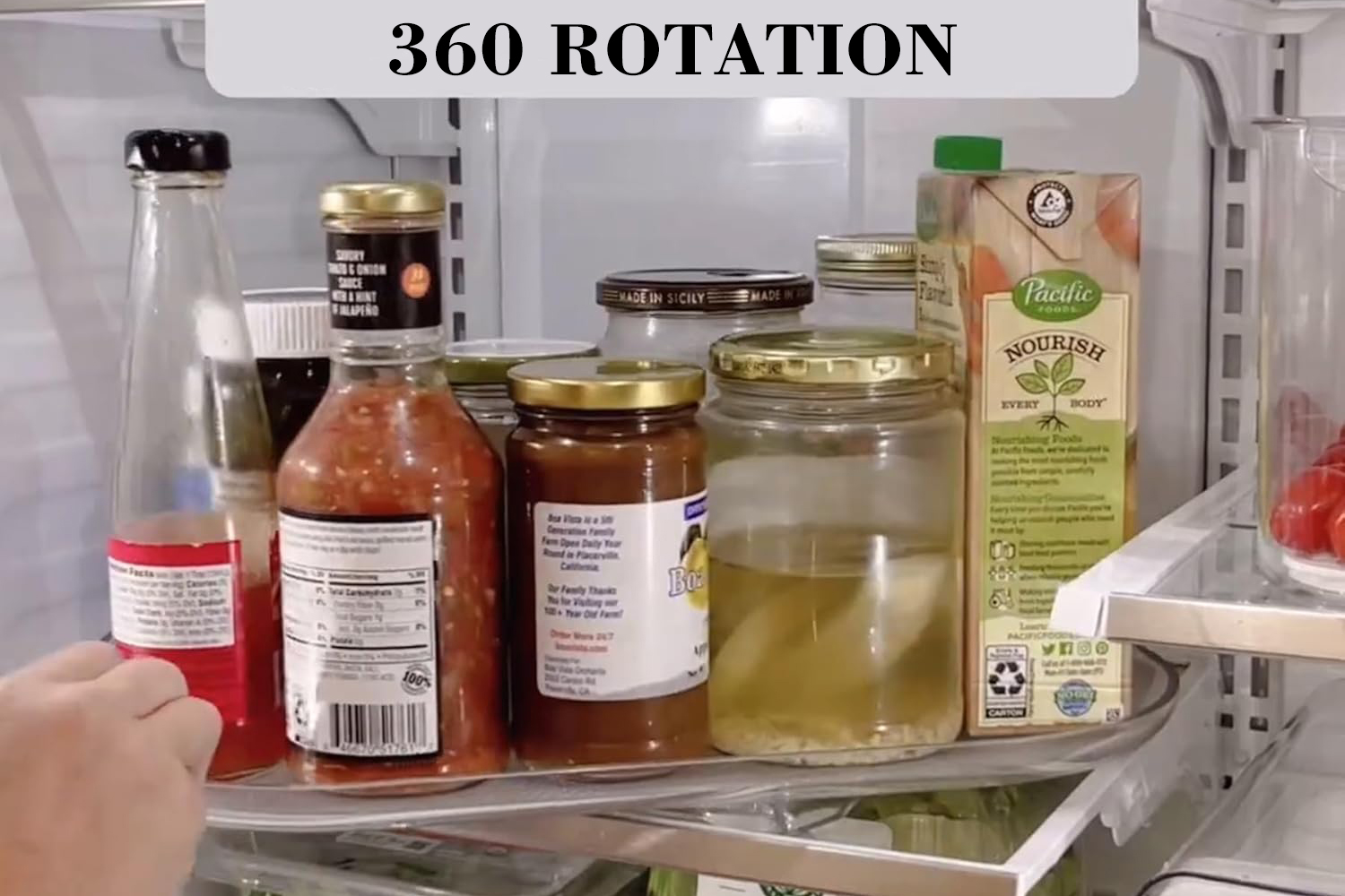 BRADY 360° Rotating Lazy Susan Turntable Organizer