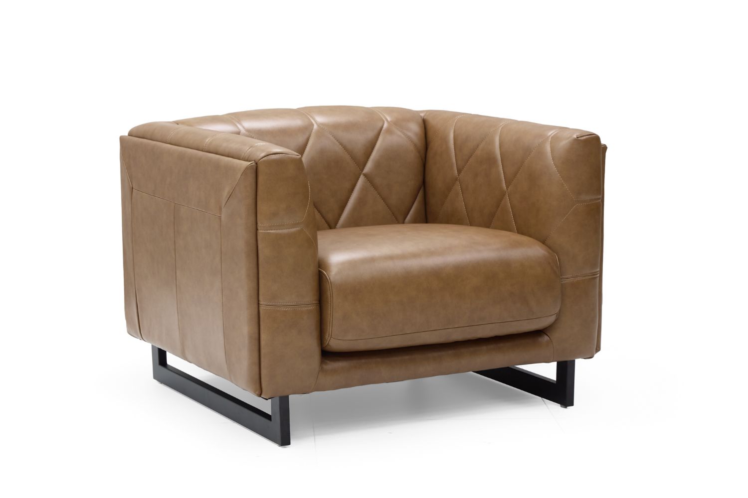 [FLOOR MODEL CLEARANCE] BERKSHIRE 1 Seater 100% Genuine Leather Sofa