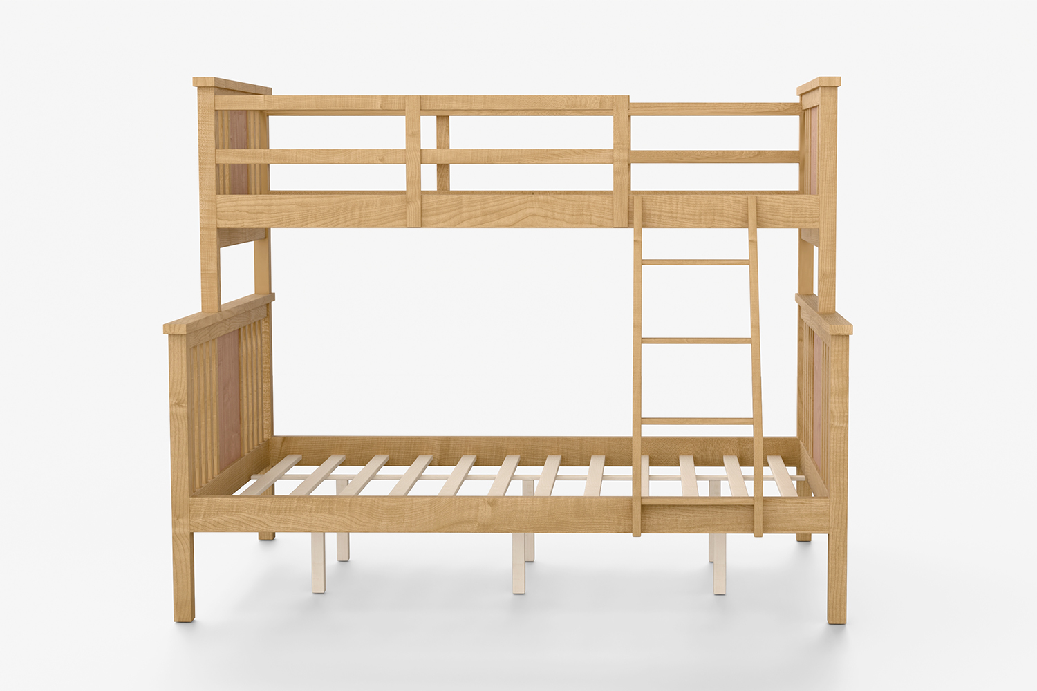 FORESTER Solid Wood Single-Double Bunk Bed