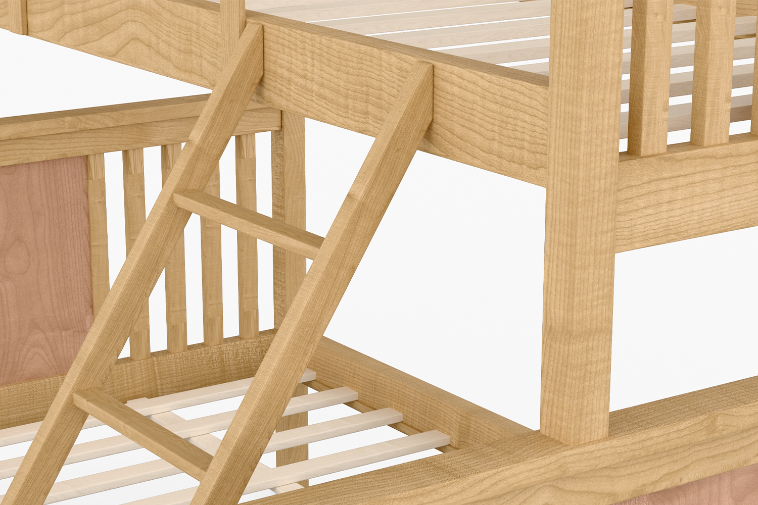 FORESTER Solid Wood Single-Double Bunk Bed