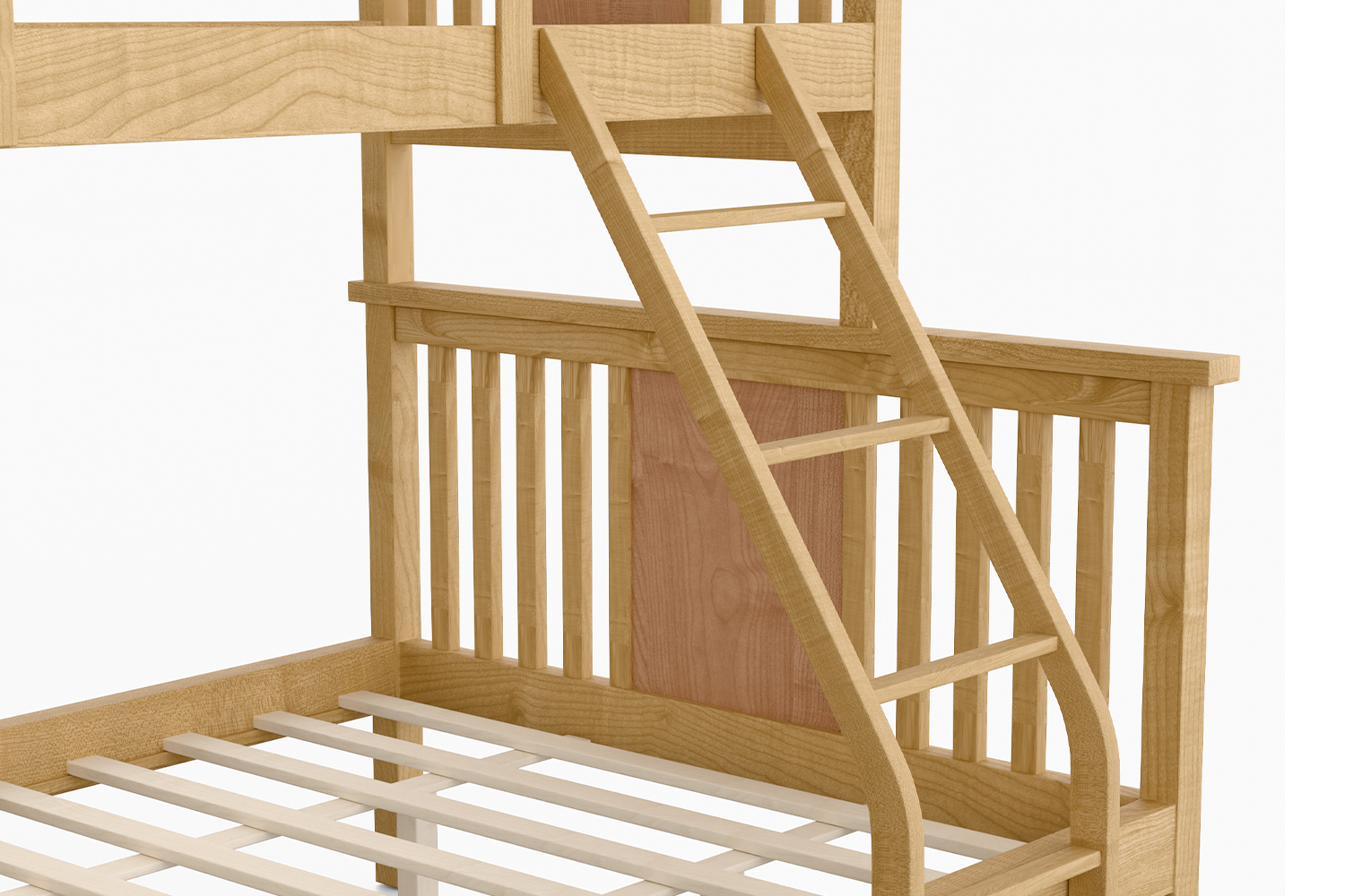 FORESTER Solid Wood Single-Double Bunk Bed