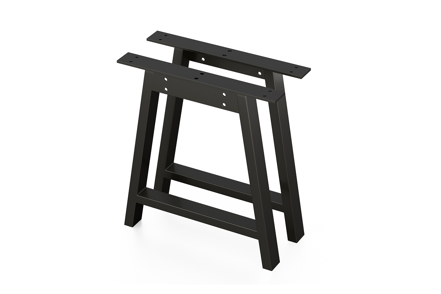 SYNERGYPLUS Dining Table with A-Frame Metal Legs (Natural Oak) - 200x100