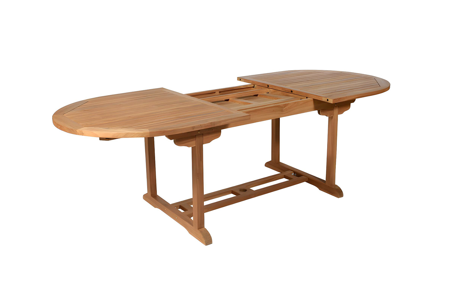 BALI 9PC Solid Teak Oval Dining Set - 1.8M - 2.4M Table