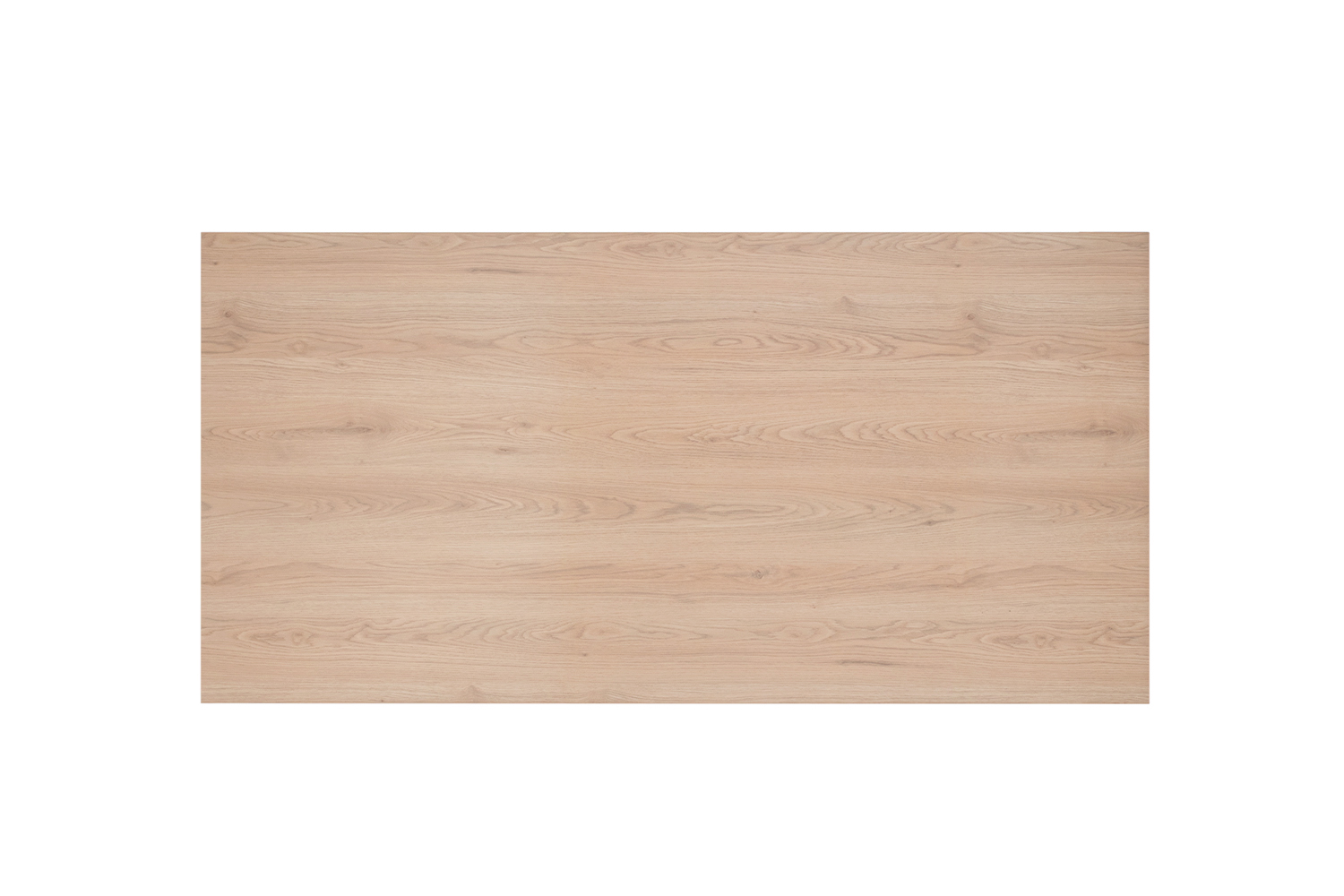 SYNERGYPLUS Dining Table with Trapezoid Metal Legs (Natural Oak) - 180x90