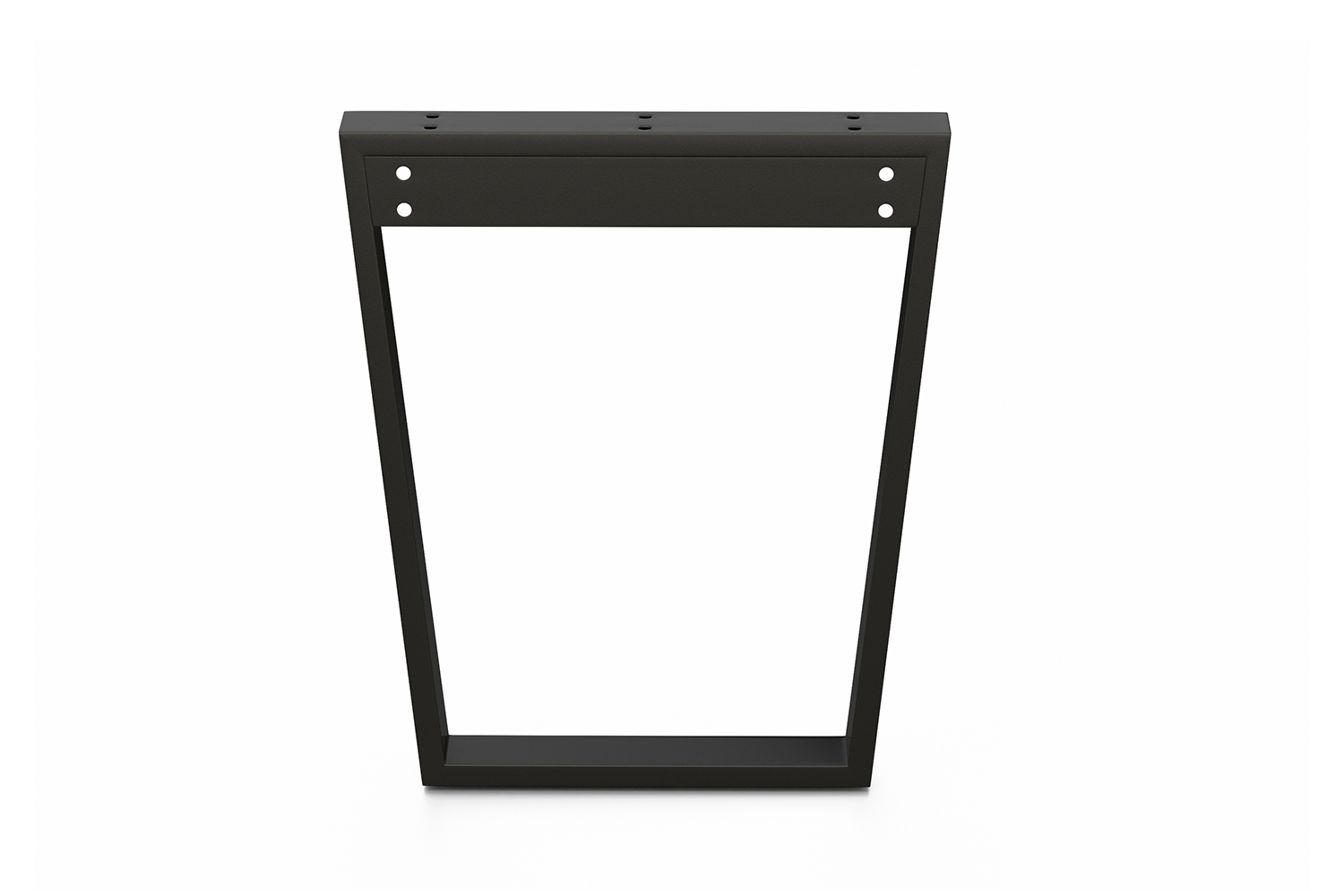 SYNERGYPLUS Dining Table with Trapezoid Metal Legs (Cement Grey) - 200x100