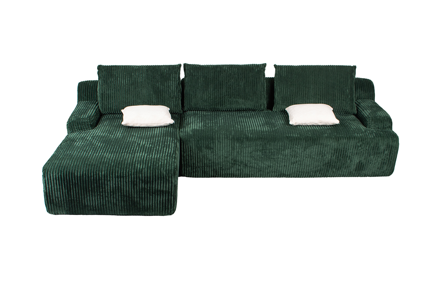 BRUNO Corduroy Sectional Compressed Sofa