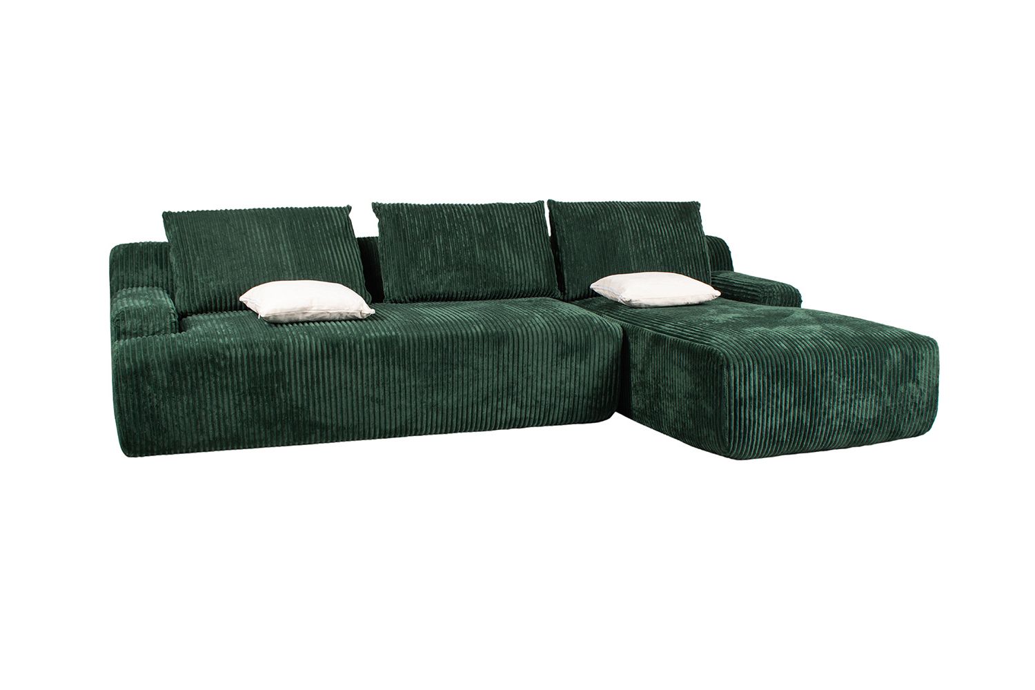 BRUNO Corduroy Sectional Compressed Sofa