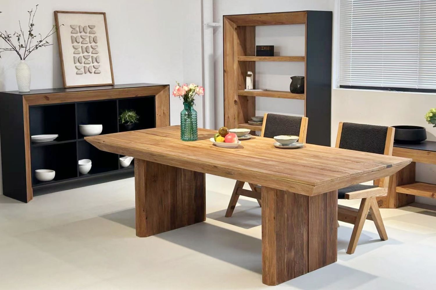 ROWAN Reclaimed Pine Wood Dining Table (240x100cm)