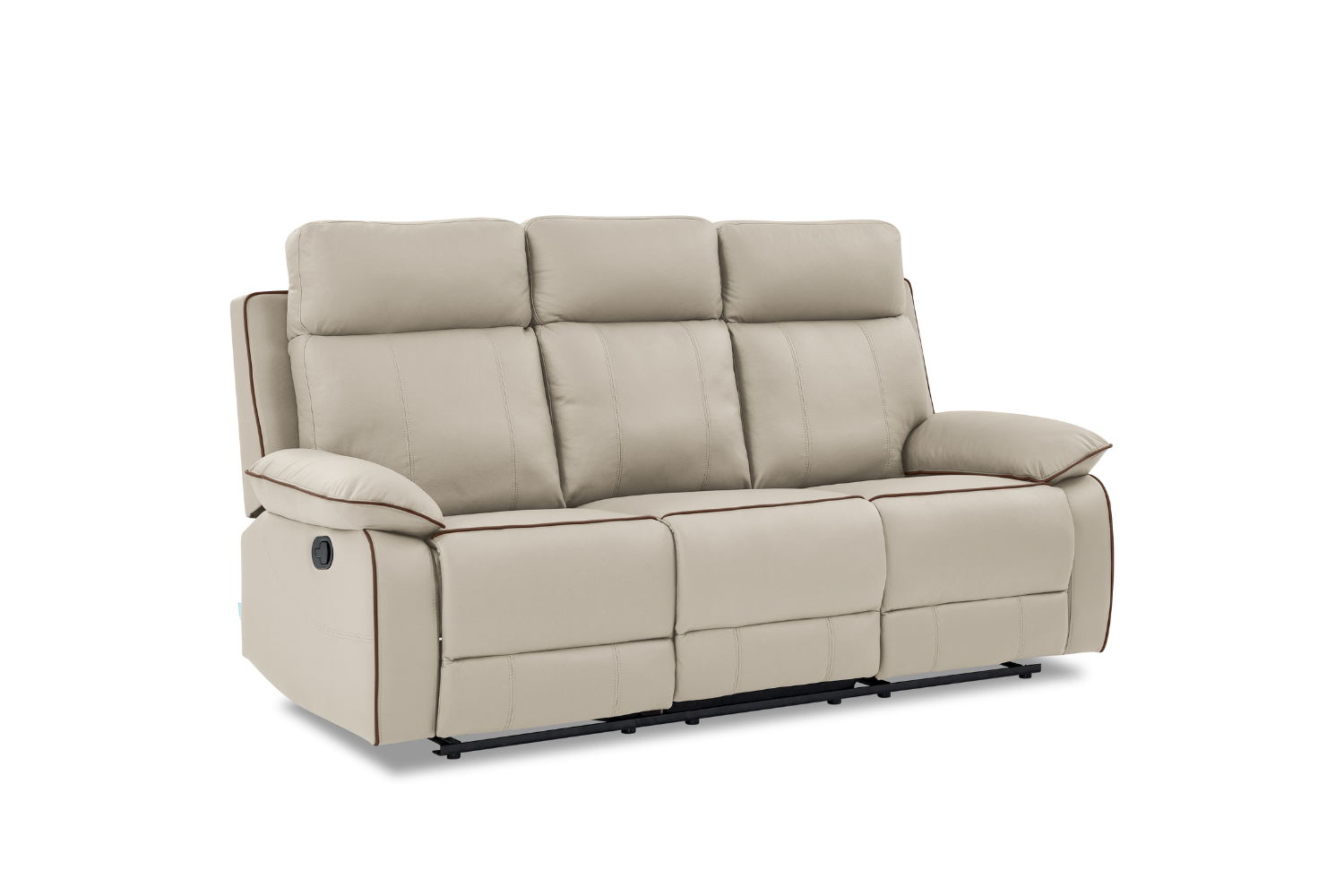 SORIANO Air Leather Reclining Sofa Range (Greige) - 3RR + 2RR Sofa Set