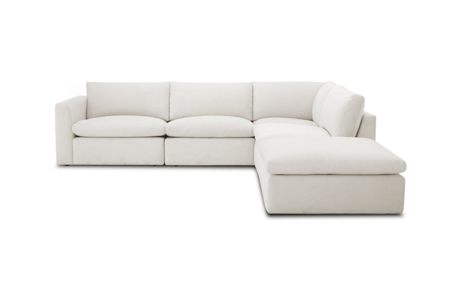 SKYLAR Sectional Modular Sofa (Cream) - Chaise Facing Right