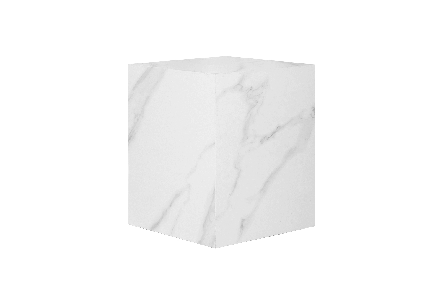 DELRAY Sintered Stone Pedestal Stand/Display Plinth(Matte White) - H40