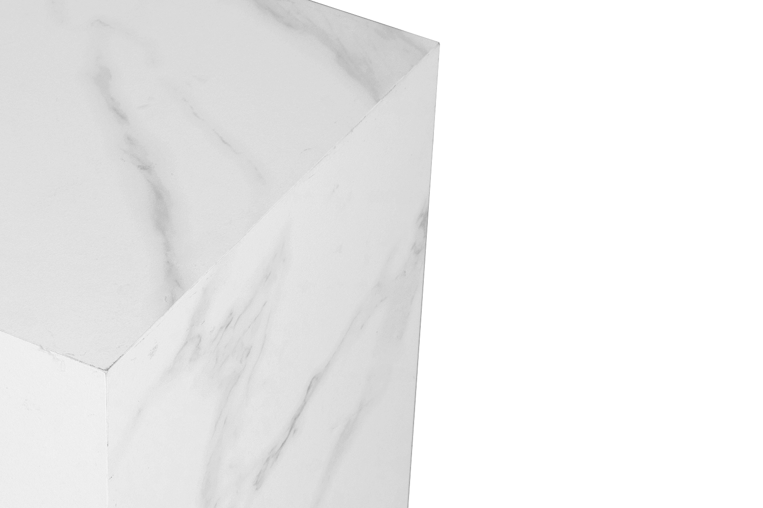 DELRAY Sintered Stone Pedestal Stand/Display Plinth(Matte White) - H40