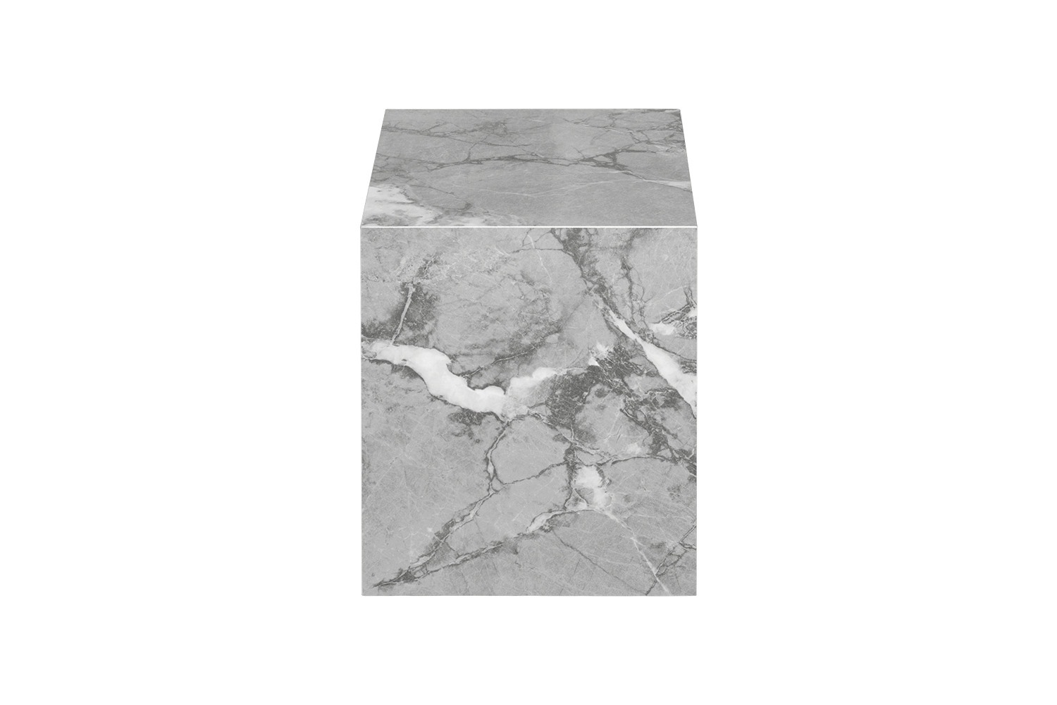 DELRAY Sintered Stone Pedestal Stand/Display Plinth (Gloss Grey) - H40