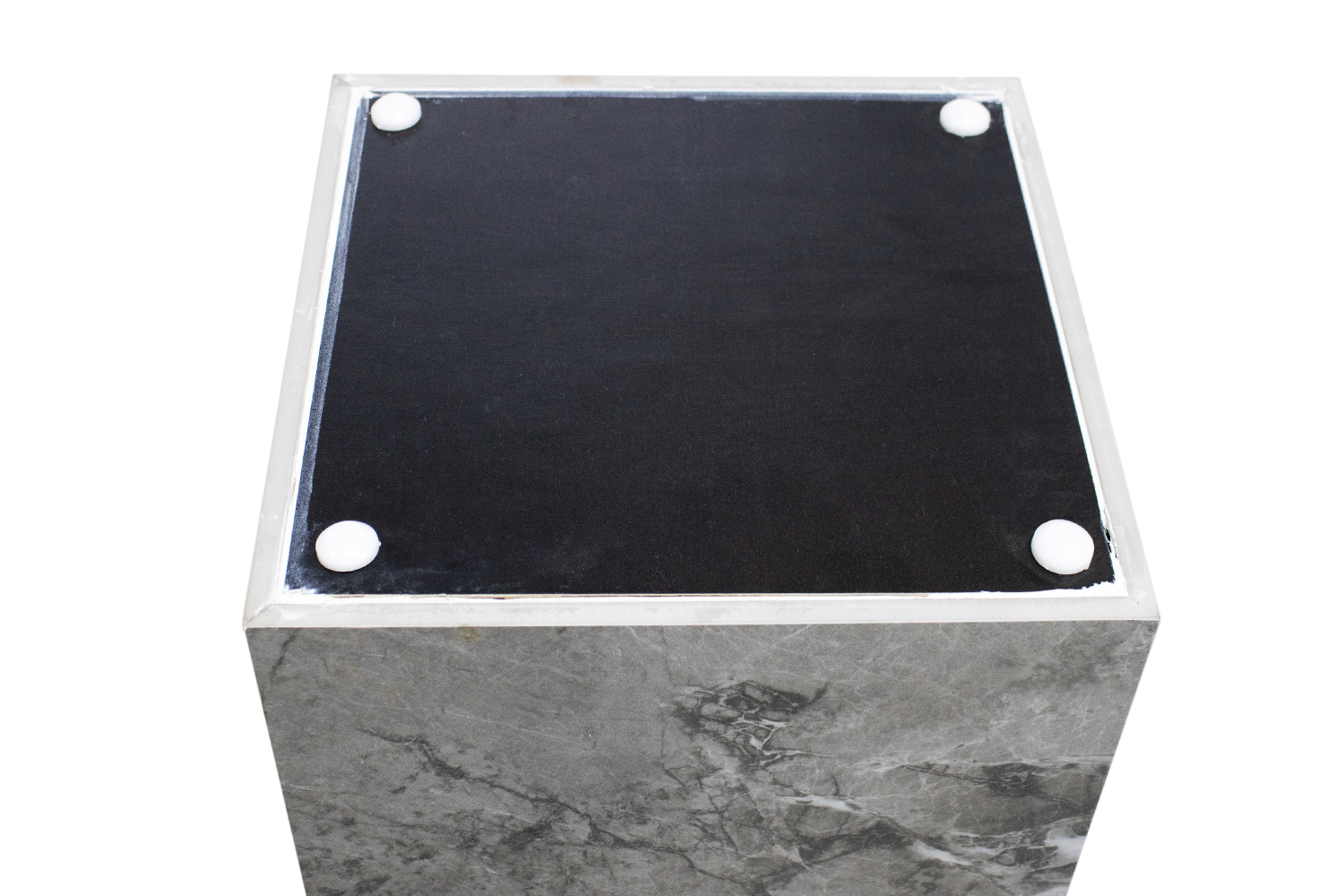 DELRAY Sintered Stone Pedestal Stand/Display Plinth (Gloss Grey) - H40