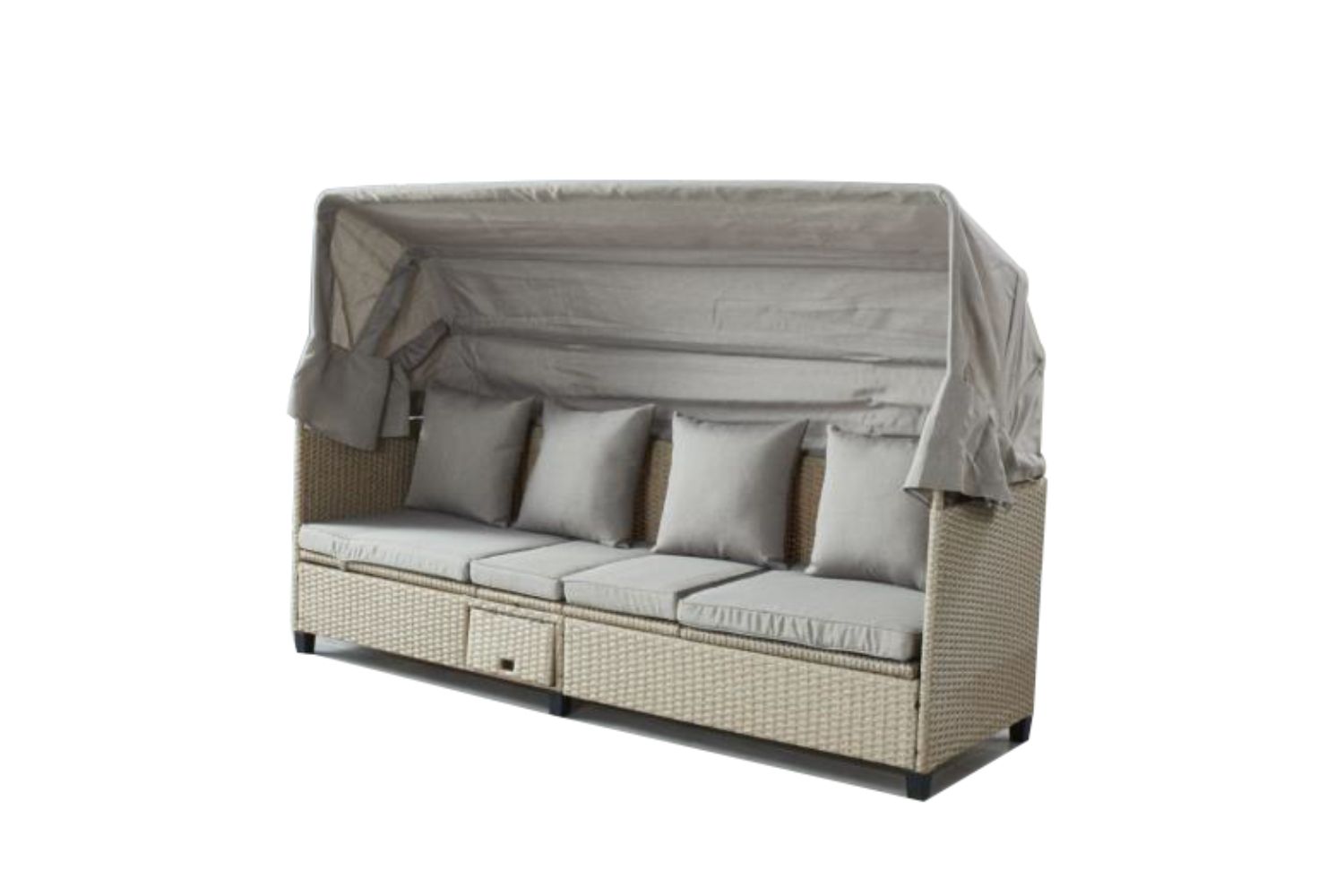 COSTA Adjustable Outdoor Lounge Day Bed with Canopy