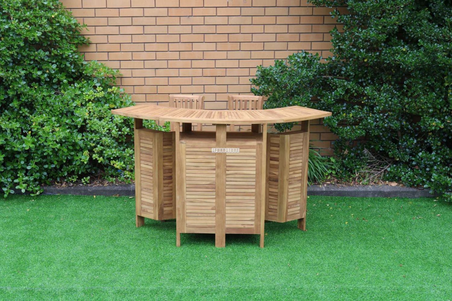 BALI Solid Teak Wood Extendable Outdoor Bar Table