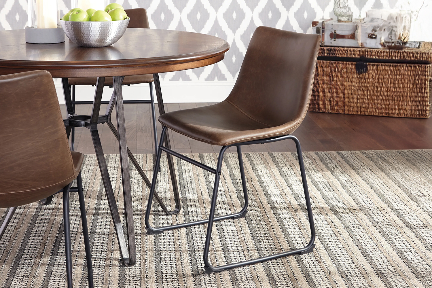 KRISTA Dining Chair (Brown) - 2 Chairs in 1 Carton