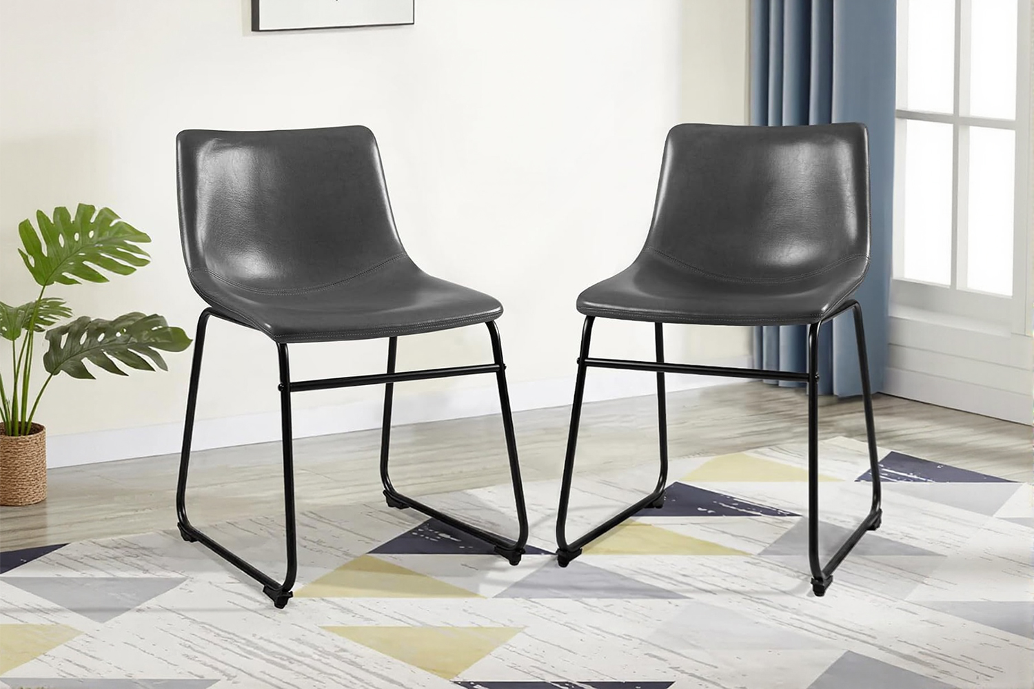 KRISTA Dining Chair (Grey) - 2 Chairs in 1 Carton