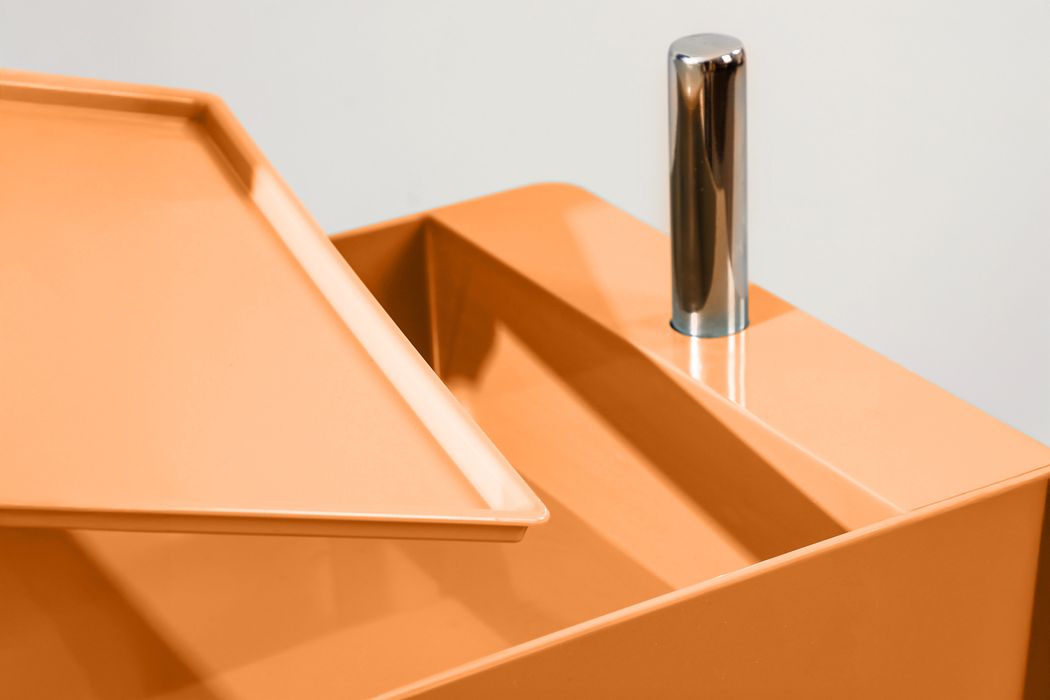 GAVIN Rotating 5 Tier Utility Drawer Wheel Trolley (Orange)