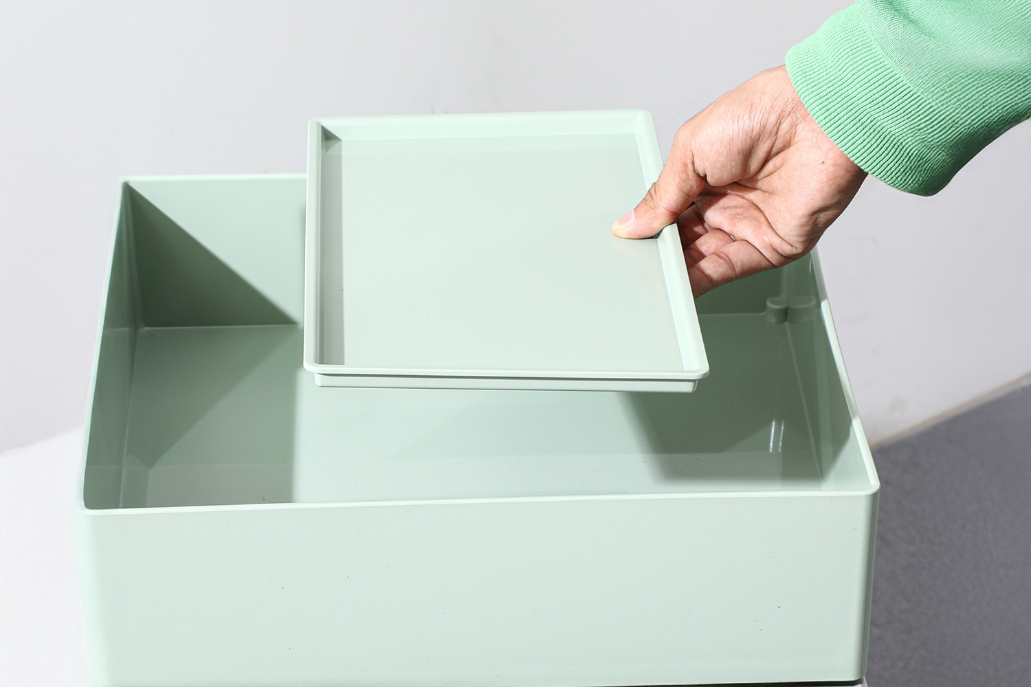 GAVIN Rotating 5 Tier Utility Drawer Wheel Trolley (Green)